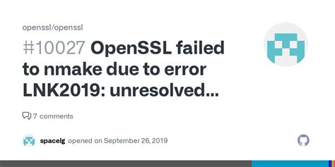 openssl failed to nmake due to error lnk2019 unresolved external symbol gcm init clmul