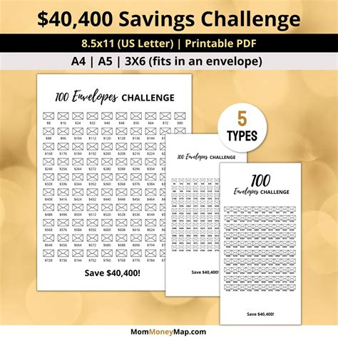 K Savings Challenge Printable Pdf Save In Days