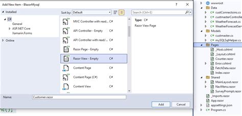 asp core 6 0 blazor server app and working with mysql db codeproject