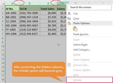 Quickly Unhide Columns In Excel A Step By Step Guide
