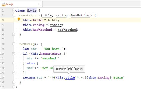 Unresolved Variable In ES6 Class IDEs Support IntelliJ Platform
