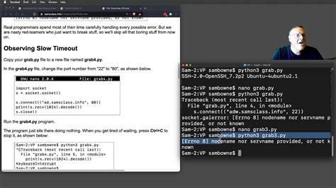 Port Scanning With Python 3 YouTube