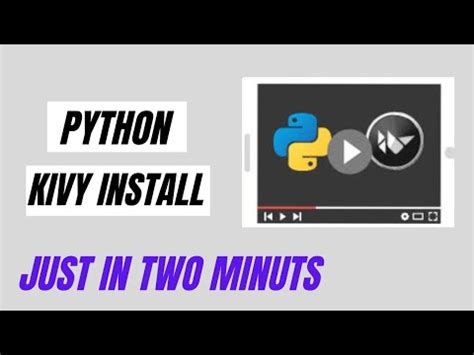 How To Install Kivy On Windows Python Pycharm Visual Studio YouTube