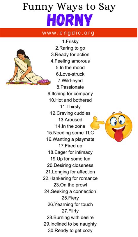 30 Funny Ways To Say Horny Engdic