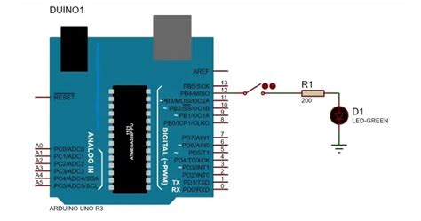 cara upload program pada simulasi arduino di proteus dengan pemograman lampu led berkedip