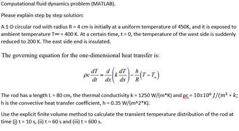use the explicit finite volume method to solve and