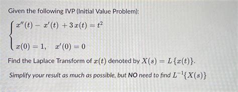 solved given the following ivp initial value problem