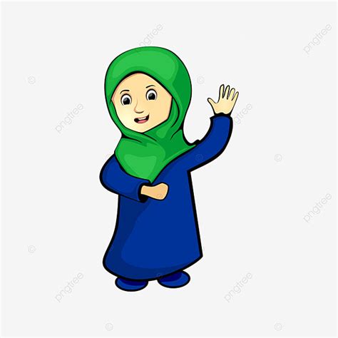Islamic Cartoon Clipart Vector Cute Girl Islamic Hijab Cartoon Cute Girl Hijab Cartoon Png