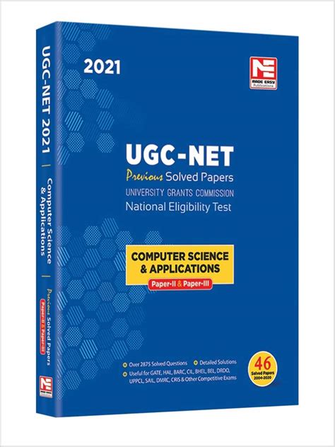 ugc net computer science and applications previous year solved papers 2021 made easy ansh