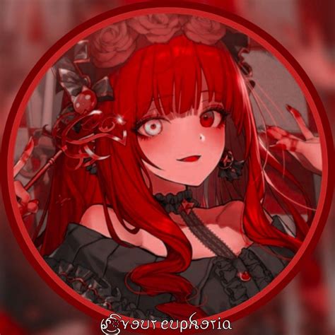 Aesthetic Anime Girl Pfp Red Images And Photos Finder