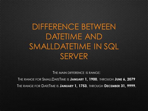 What Is The Difference Between Datetime And Timestamp Data Types In Sql