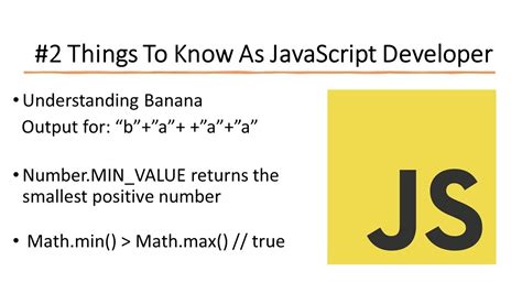 things to know as javascript developer part 2 youtube