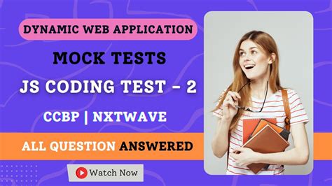mock tests js coding test 2 javascript nxtwave ccbp 4 0 youtube