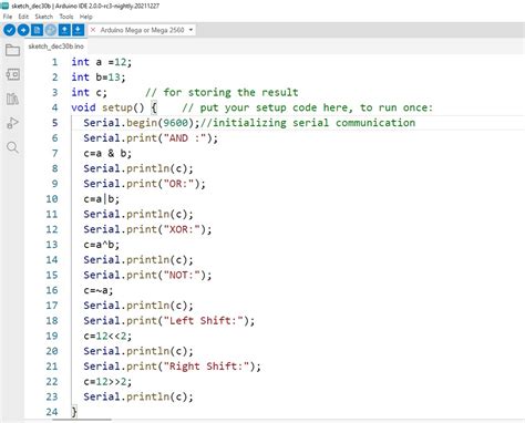 using logical operators in arduino programming circui