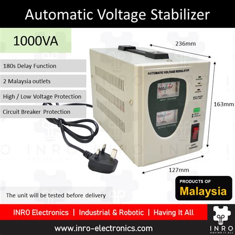 Automatic Voltage Stabilizer AVR 1000VA 1000W Inro Electronics