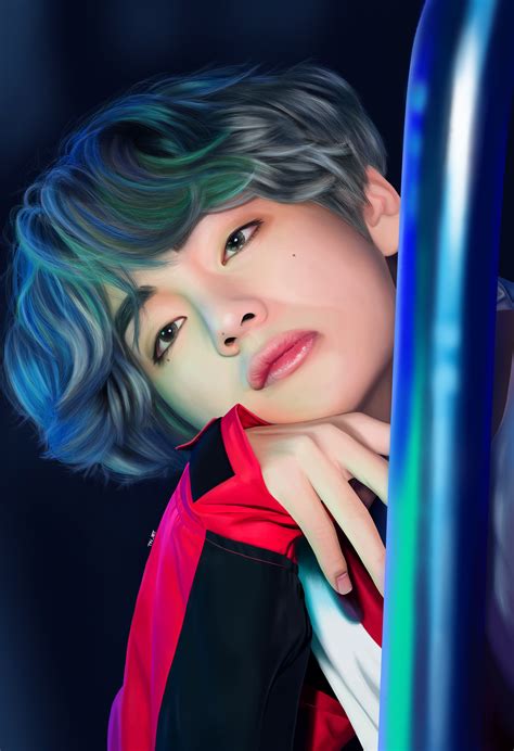 V Bts By Tyv Art On Deviantart