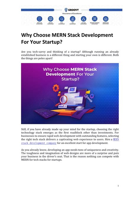 PPT Why Choose MERN Stack Development For Your Startup PowerPoint