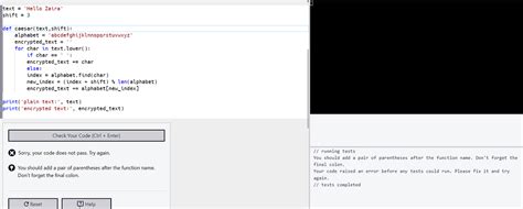 learn string manipulation by building a cipher step 50 python the freecodecamp forum