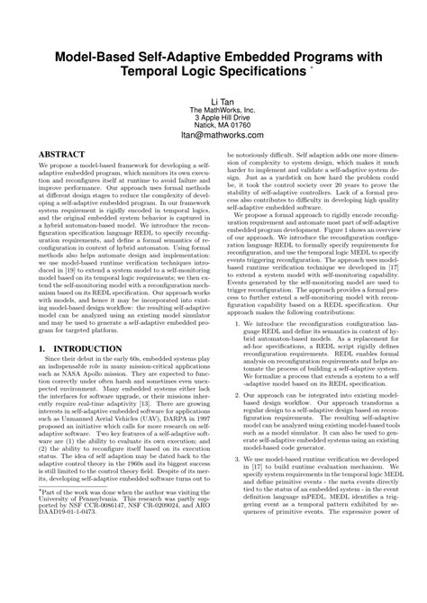 pdf model based self monitoring embedded programs with temporal logic specifications