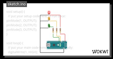 semafor wokwi esp32 stm32 arduino simulator