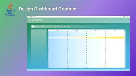 java swing ui gradient jpanel design youtube