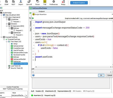 how to use groovy scripts in soapui for test requests intersog