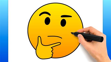 How To Draw A Thinking Emoji Easy Drawing Tutorial YouTube