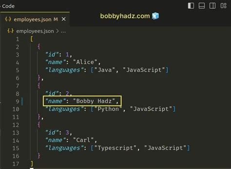 How To Update A JSON File In Python 3 Ways Bobbyhadz