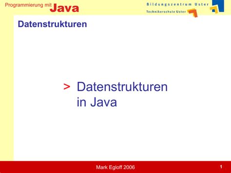 Datenstrukturen In Java