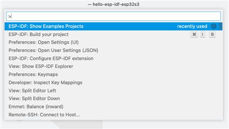 hutscape tutorials hello world with esp idf in vs code