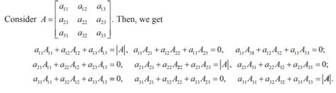 adjoint of a square matrix definition theorem formulas solved 30561