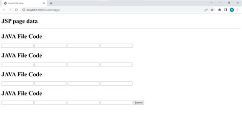 why my custom tag is appearing multiple times in jsp stack overflow