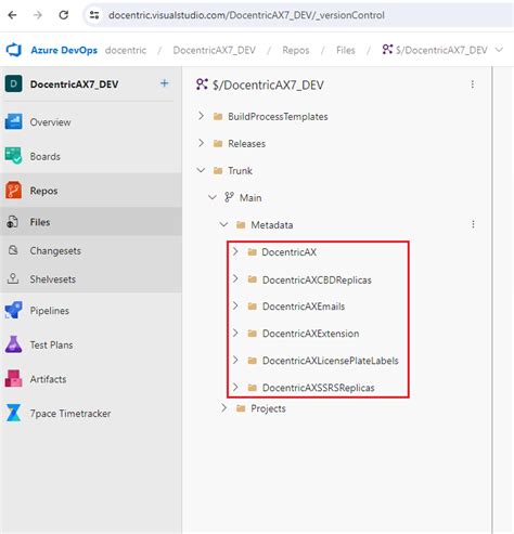 How To Commit Changes To TFS DevOps After Upgrading Docentric AX Models
