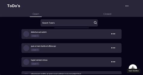 Brandonops React Todo App Codesandbox