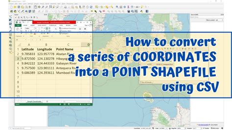 How To Convert A Series Of COORDINATES Into A POINT SHAPEFILE Using CSV