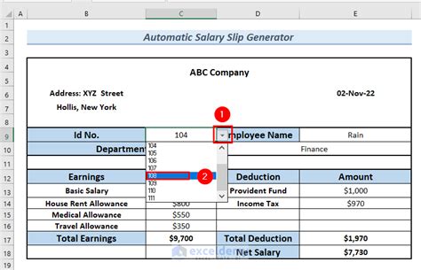 How To Create Automatic Salary Slip Generator Using Excel