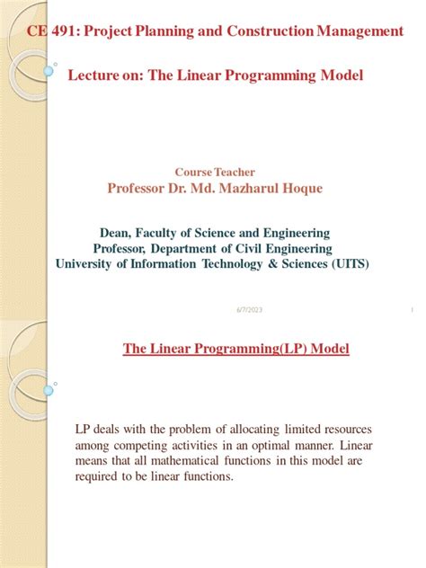 linear programming model pdf mathematical optimization mathematics
