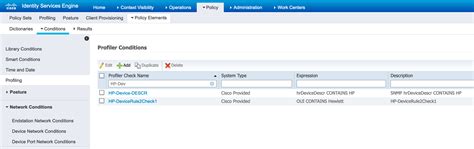 solved ise hp device profiling rules cisco community