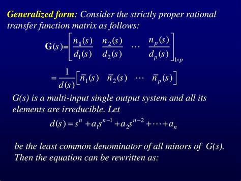 §3 3 realization for multivariable systems ppt download
