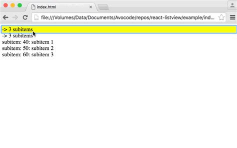 npm react listview keys skypack