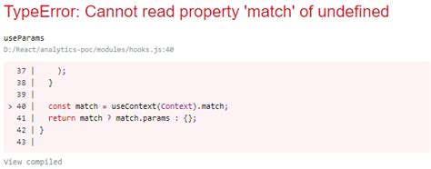 Reactjs Cannot Read Property Match Of Undefined At UseParams