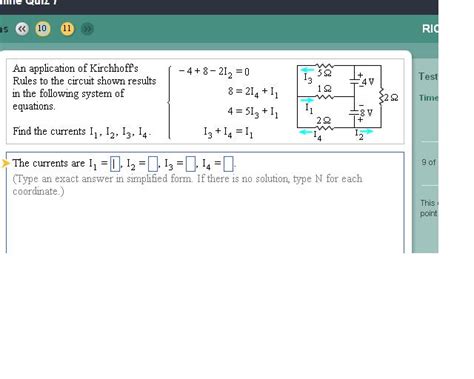 solved an application of kirchhoff s rules to the circuit