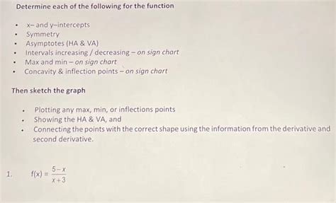 solved determine each of the following for the function x