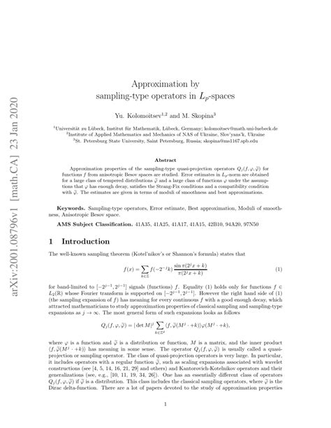 pdf approximation by sampling type operators in l p spaces