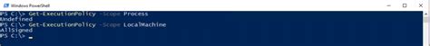 set executionpolicy for managing powershell execution policies