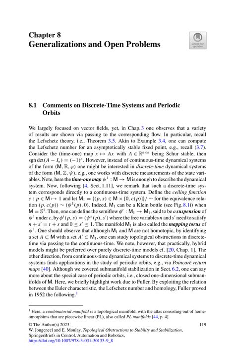 pdf generalizations and open problems