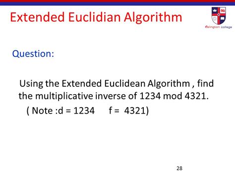 module ma3036ni cryptography and number theory lecture week 7 ppt video online download