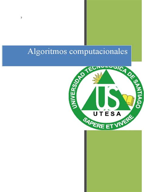 algoritmos pdf programación programa de computadora