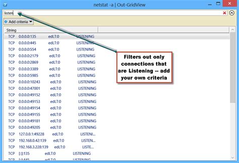 powertip use powershell out gridview with netstat scripting blog [archived]