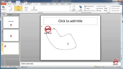 PowerPoint How To Use Animation With Motion Paths And Custom Paths